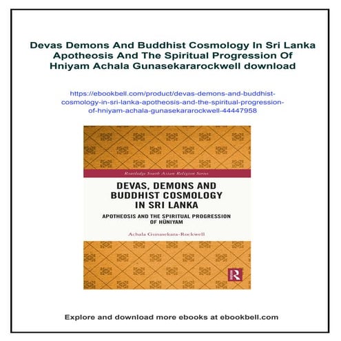 Devas Demons And Buddhist Cosmology In Sri Lanka Apotheosis And The Spiritual Progression Of ...