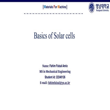 Basics of Solar Cell.pptx