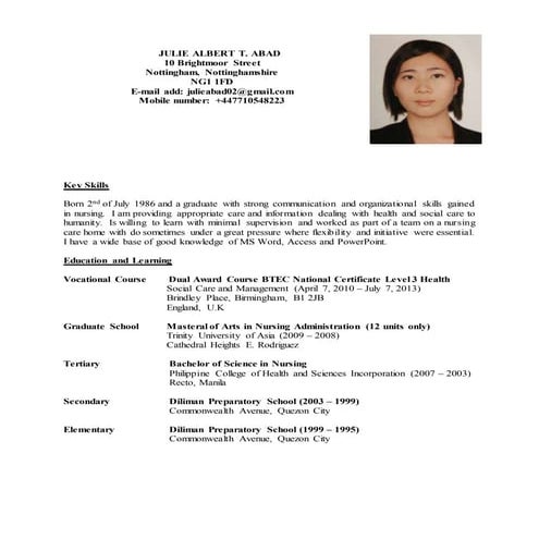 julie abad cv(1) | DOCX