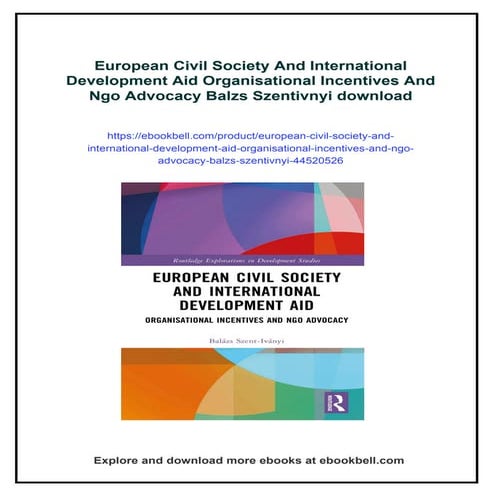 European Civil Society And International Development Aid Organisational ...