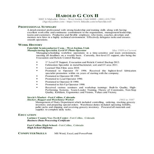 Resume 5'15 | PDF