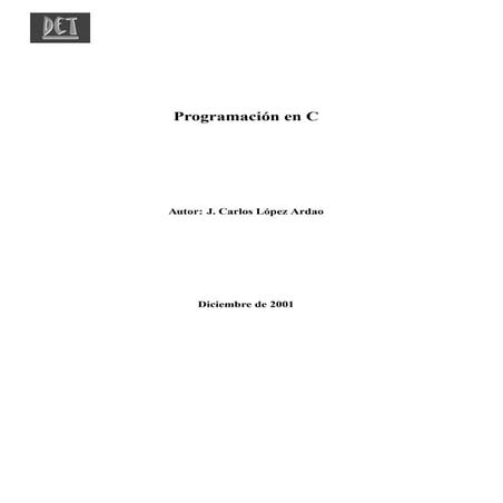 Manual de programacion lenguaje en C | PDF
