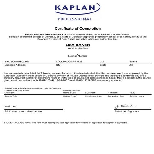 1st Certificate | PDF