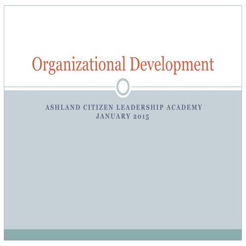 Organizational Development | PPT