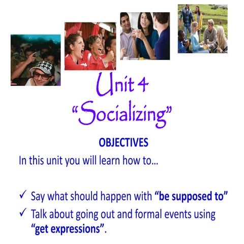 Intermediate II Unit 4 socializing | PDF