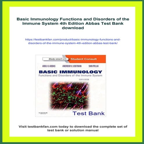 Basic Immunology Functions and Disorders of the Immune System 4th ...