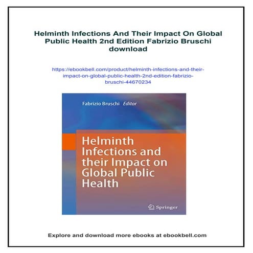Helminth Infections And Their Impact On Global Public Health 2nd ...