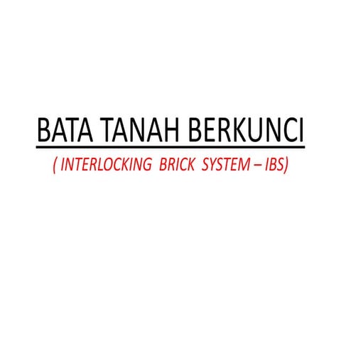 jenis-jenis bata tanah berkunci dan contoh | PPT