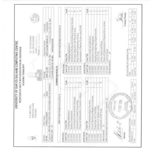 IT DIPLOMA RESULTS | PDF | Education industry | Industries