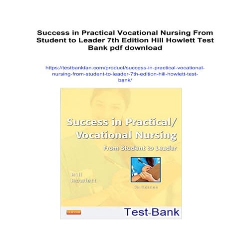 Success in Practical Vocational Nursing From Student to Leader 7th ...
