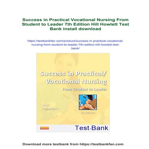 Success in Practical Vocational Nursing From Student to Leader 7th ...