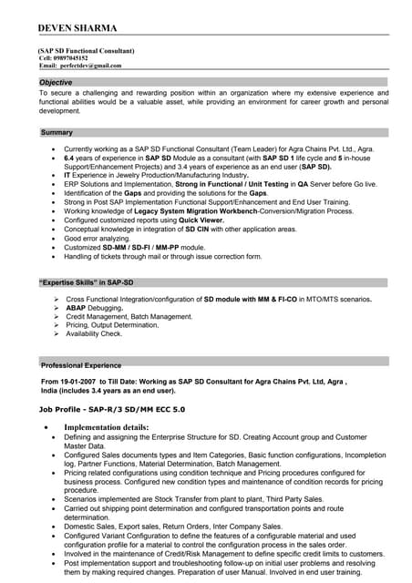 Sap sd overview training | PPTX