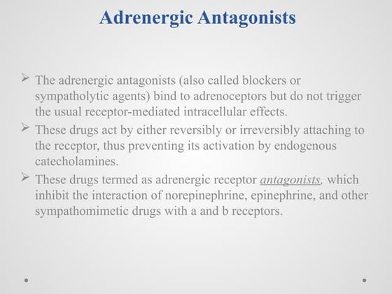 SAR and Synthesis of adrenergic blockers | PPTX | Heart and ...