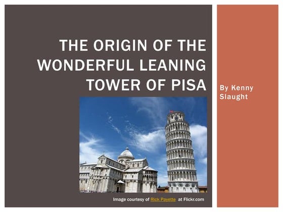 The Leaning Tower Of Pisa | PPT