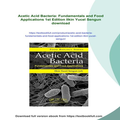 Acetic Acid Bacteria: Fundamentals and Food Applications 1st Edition ...