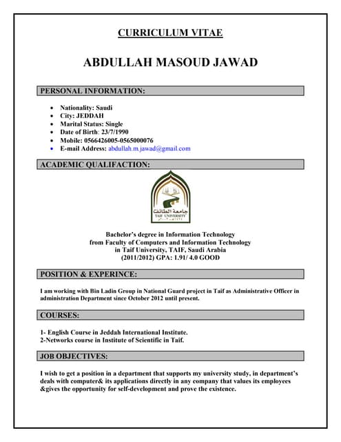 English CV | PDF