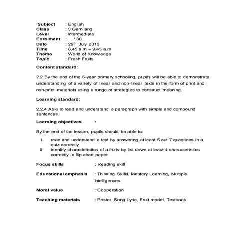 224946736 lesson-plan-fresh-fruit | DOCX