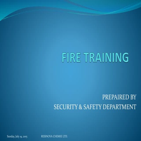 FIRE TRAINING | PPT