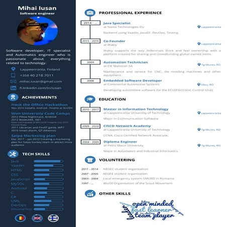 CV - Mihai Iusan Dec2016 | PDF