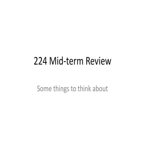Mid-term Review | PPTX