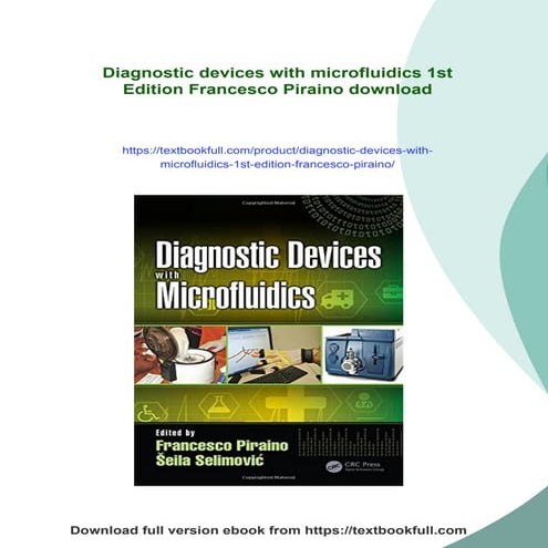 Diagnostic devices with microfluidics 1st Edition Francesco Piraino | PDF