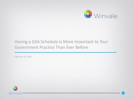 5 Strategies to Increase GSA Schedule Sales | PPT