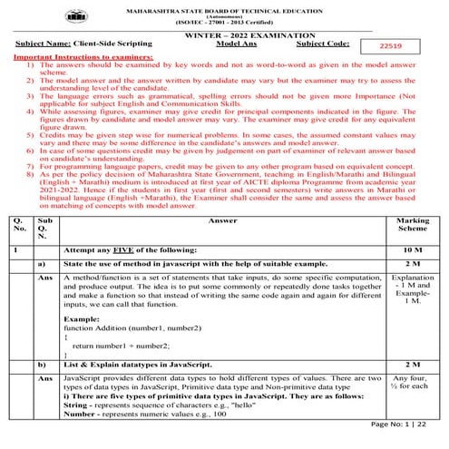 22519-Model-Answer-Winter-2022.pdf....... | PDF