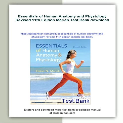Essentials of Human Anatomy and Physiology Revised 11th Edition Marieb ...