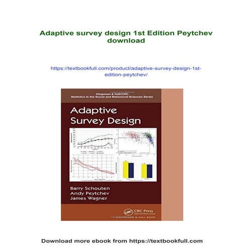 Adaptive survey design 1st Edition Peytchev | PDF