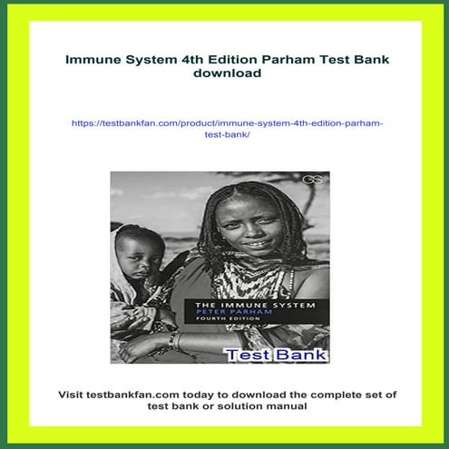 Immune System 4th Edition Parham Test Bank | PDF