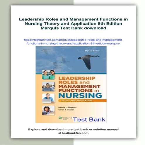 Leadership Roles and Management Functions in Nursing Theory and ...