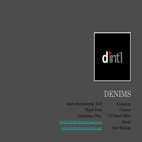 Denim Presentation | PDF