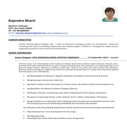 RAJENDRA BHARTI RESUME | DOC