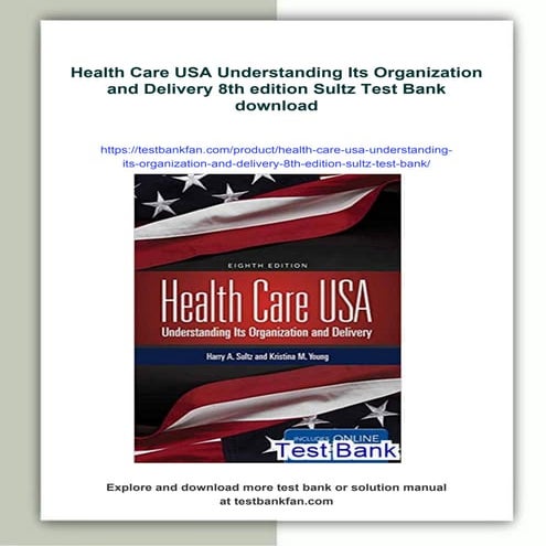 Health Care USA Understanding Its Organization and Delivery 8th edition ...