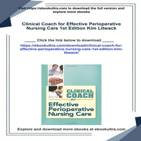 Clinical Coach for Effective Perioperative Nursing Care 1st Edition Kim ...