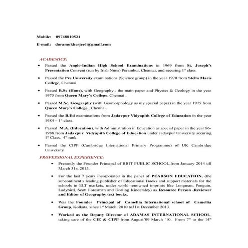SUMITA CV FOR LINKEDIN | RTF
