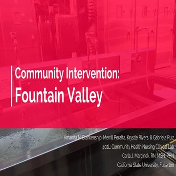 Copy of Community Intervention | PPT