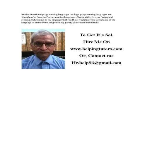Neither Functional Programming Languages Nor Logic Programming 7887