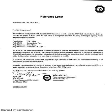 Samsung Reference Letter | PDF