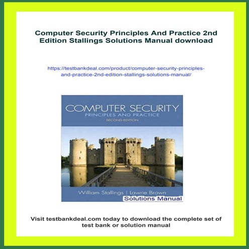 Computer Security Principles And Practice 2nd Edition Stallings ...