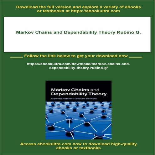 Markov Chains and Dependability Theory Rubino G. | PDF