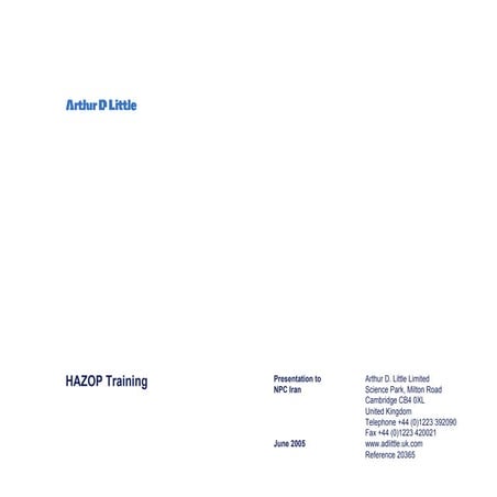 Hazop & hazan | PPTX