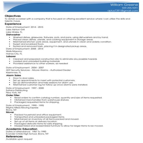 Greene Resume - 6.9.15 (1) | PDF | Free Download
