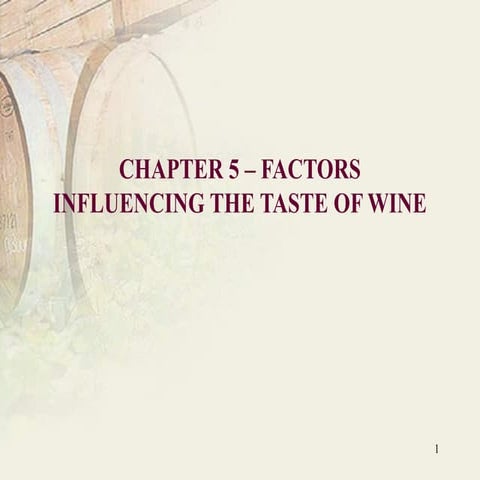 Chapter 5 - Factors influencing taste (NXPowerLite) | PPT