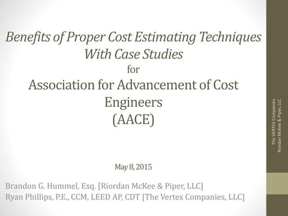 Aace factored cost estimation | PDF | Physics | Science