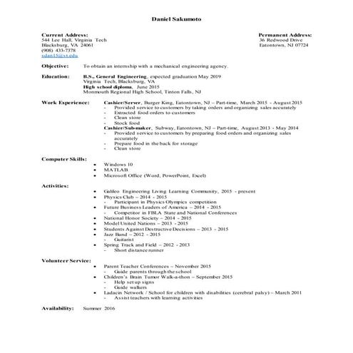 Resume Final | DOCX