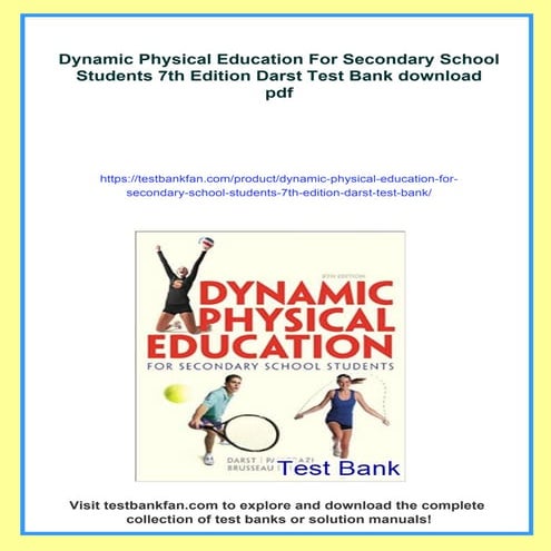 Dynamic Physical Education For Secondary School Students 7th Edition ...