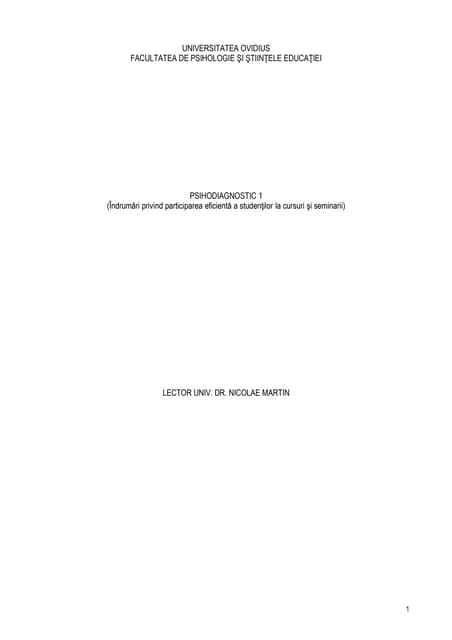 interviul psihologic | PDF