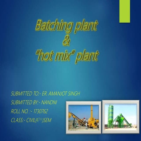 Concrete Batching Plant | PDF
