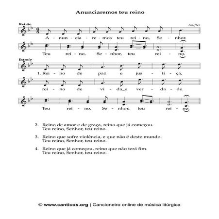 039 - Anunciaremos Teu Reino - halfter (E F) | PDF